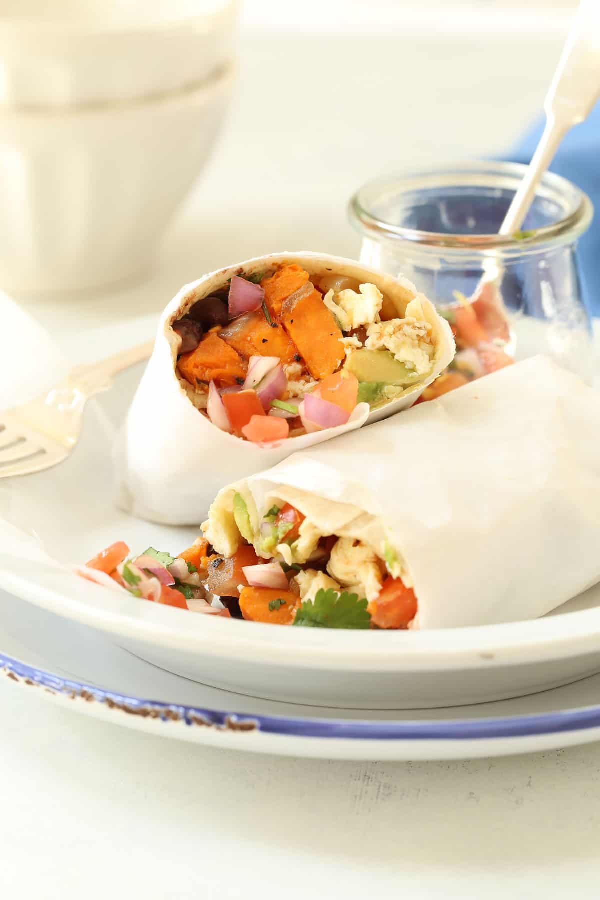 Healthy Breakfast Burritos - The Harvest Kitchen