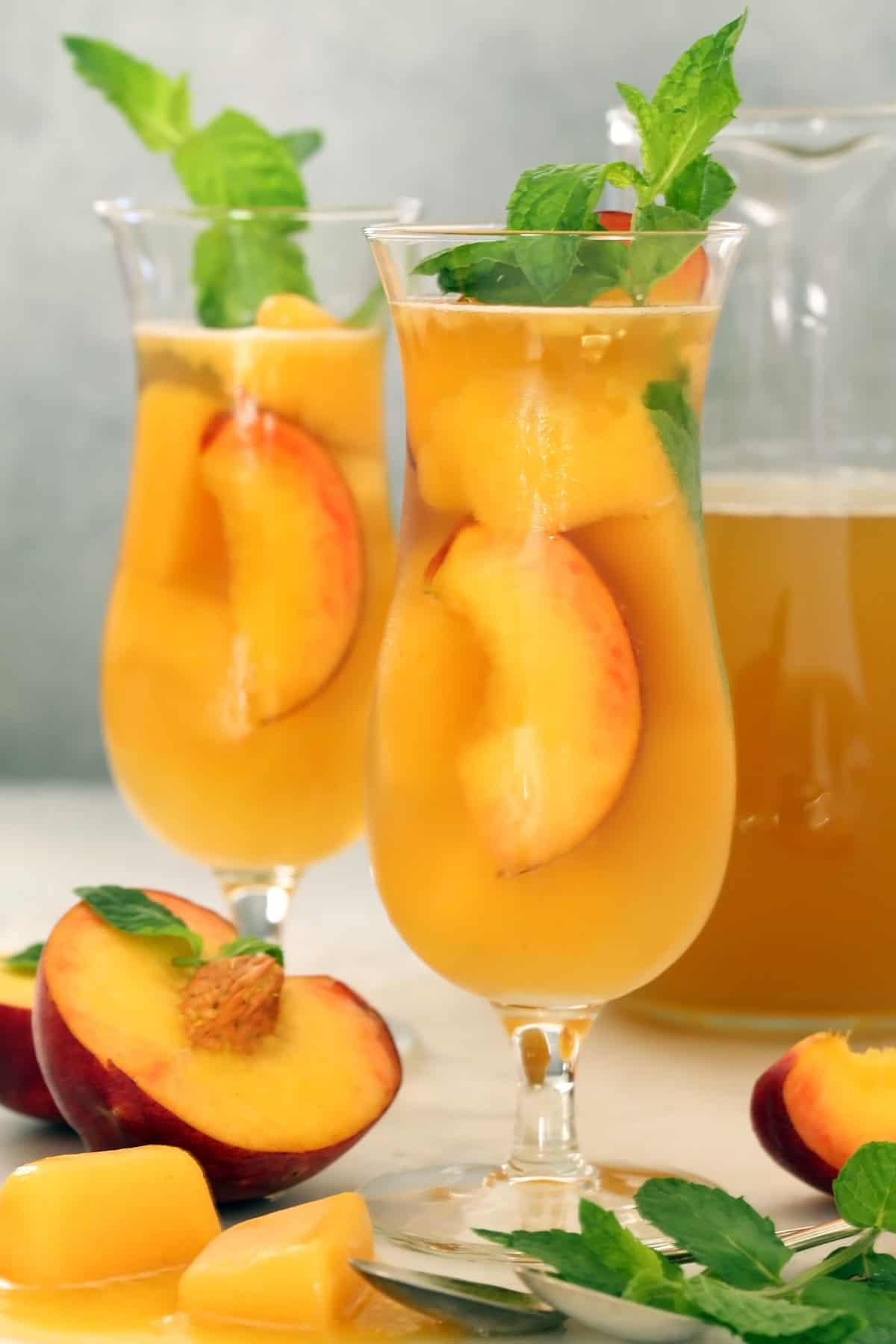 Summer Peach Ice Cubes - The Harvest Kitchen