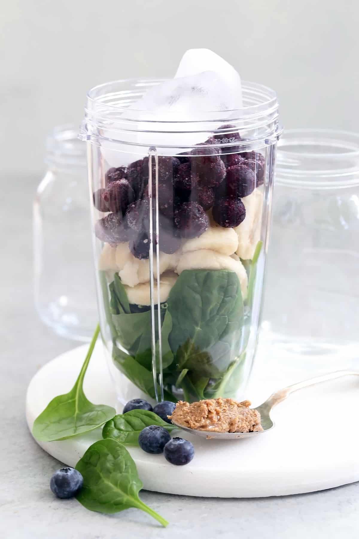 Blueberry Spinach Smoothie - The Harvest Kitchen