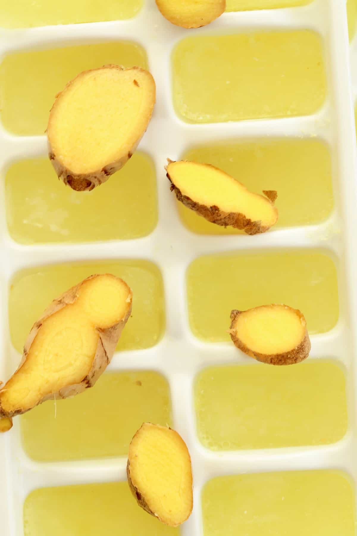 Anti-inflammatory Ginger Ice Cubes - The Harvest Kitchen