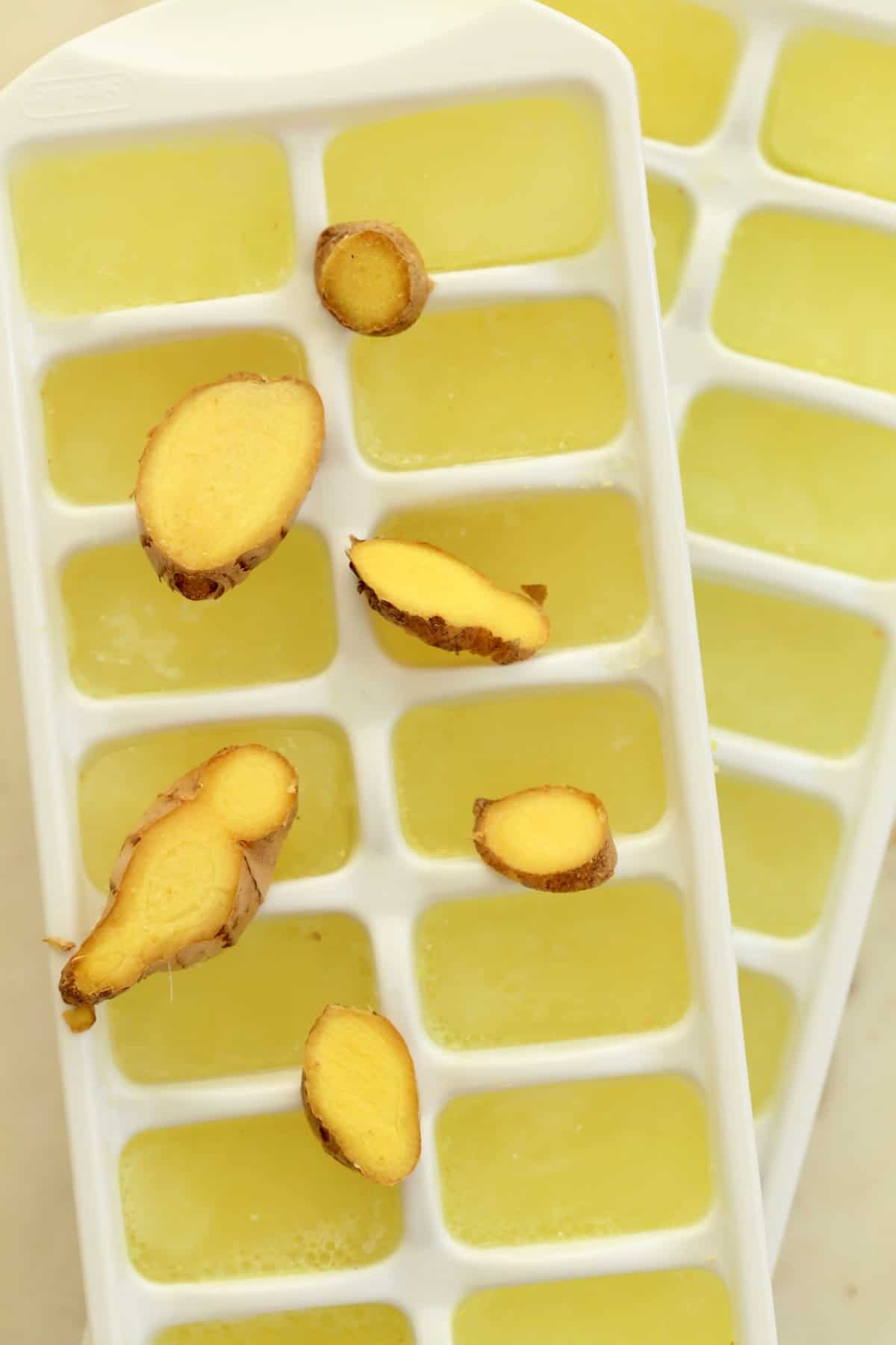 Anti-inflammatory Ginger Ice Cubes - The Harvest Kitchen