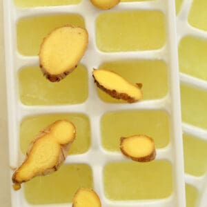 Anti-inflammatory Ginger Ice Cubes - The Harvest Kitchen