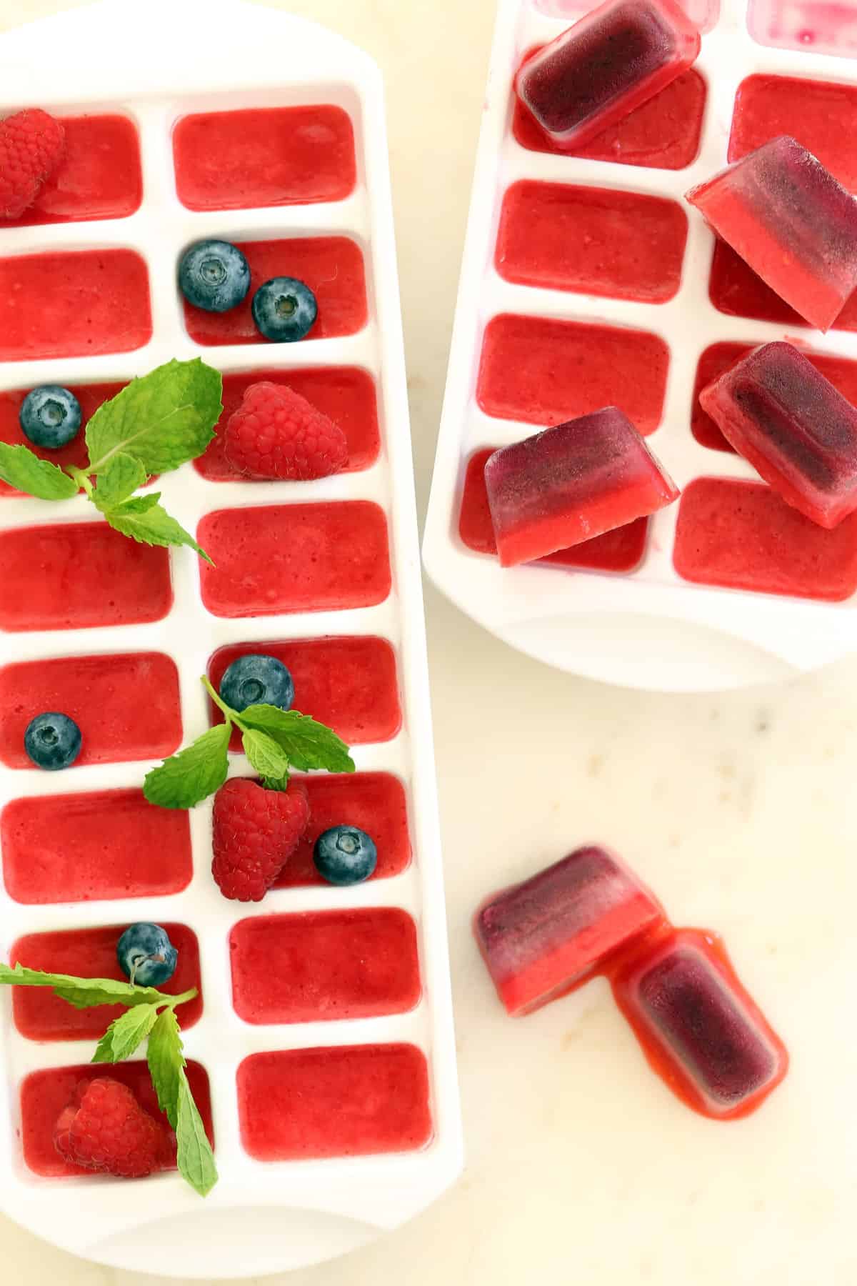 Summer Berry Ice Cubes - The Harvest Kitchen