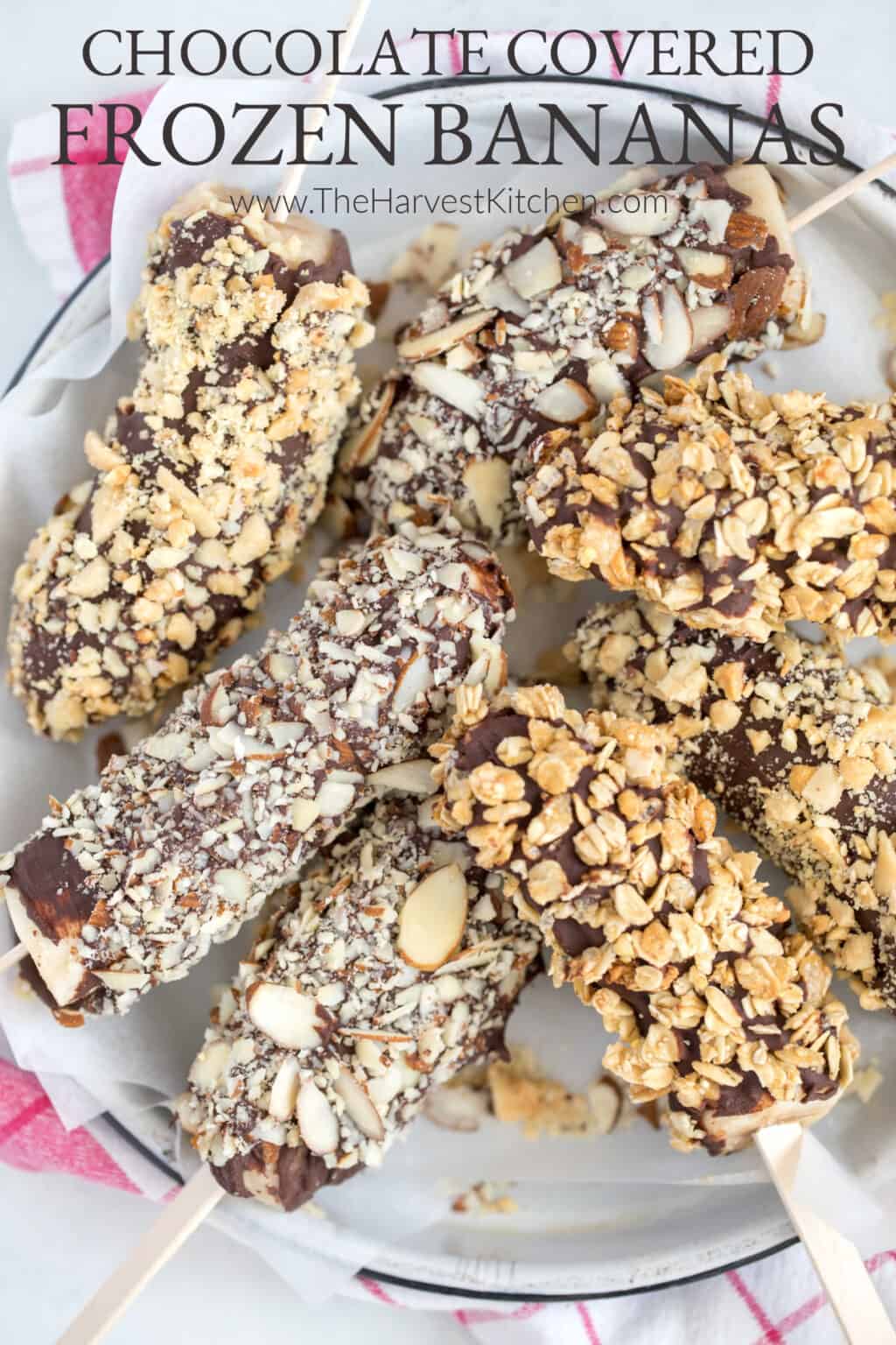 Frozen Chocolate Covered Bananas - The Harvest Kitchen