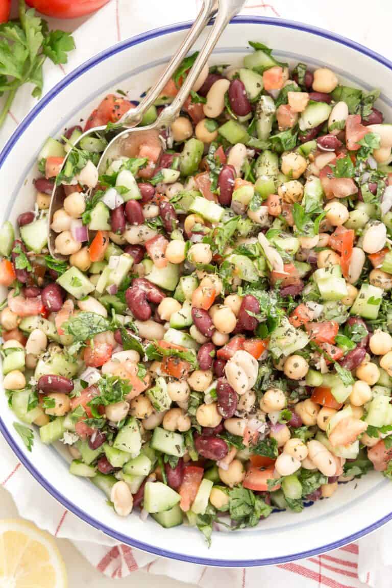 Mediterranean Bean Salad - The Harvest Kitchen