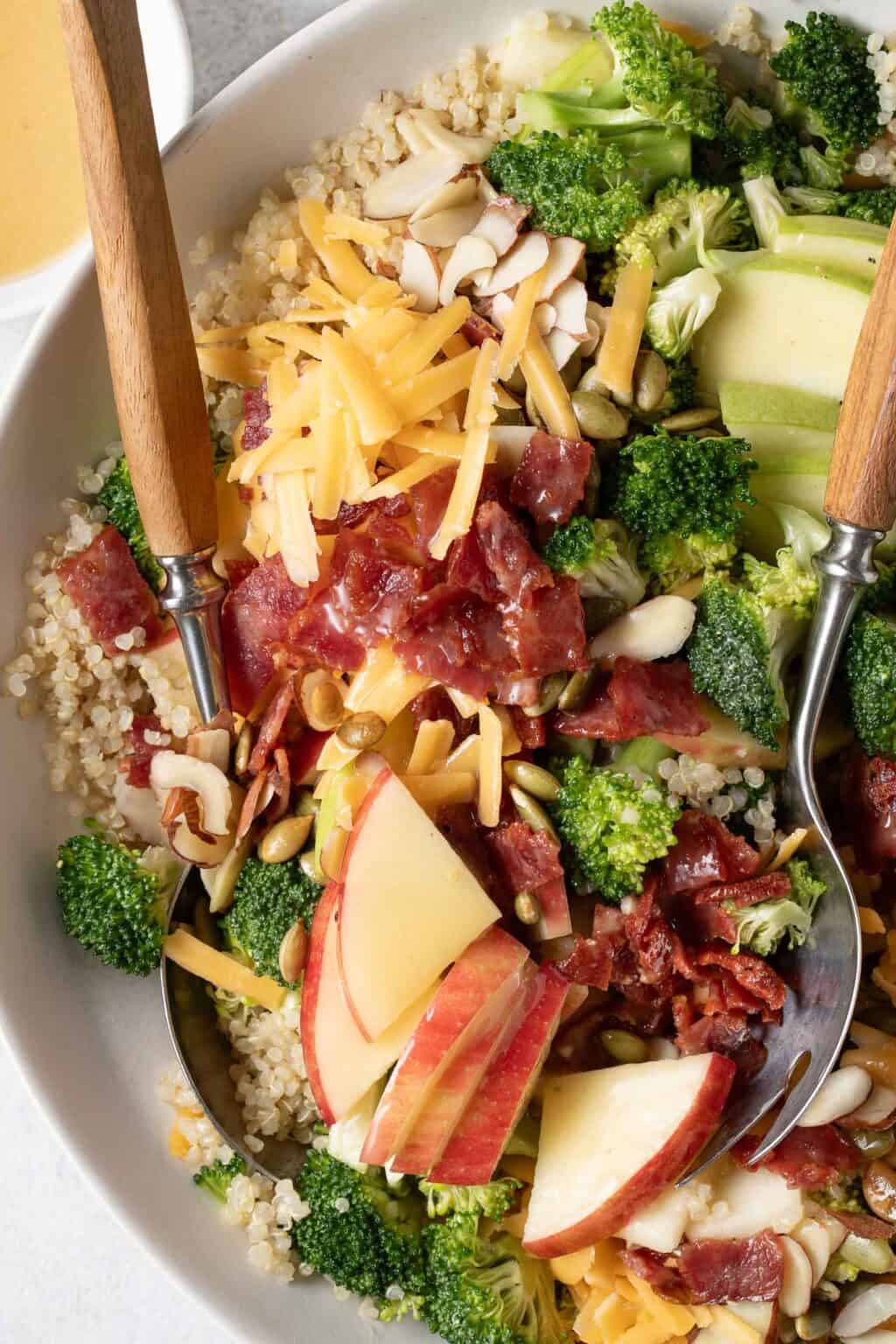 Broccoli Cheddar Quinoa Salad - The Harvest Kitchen