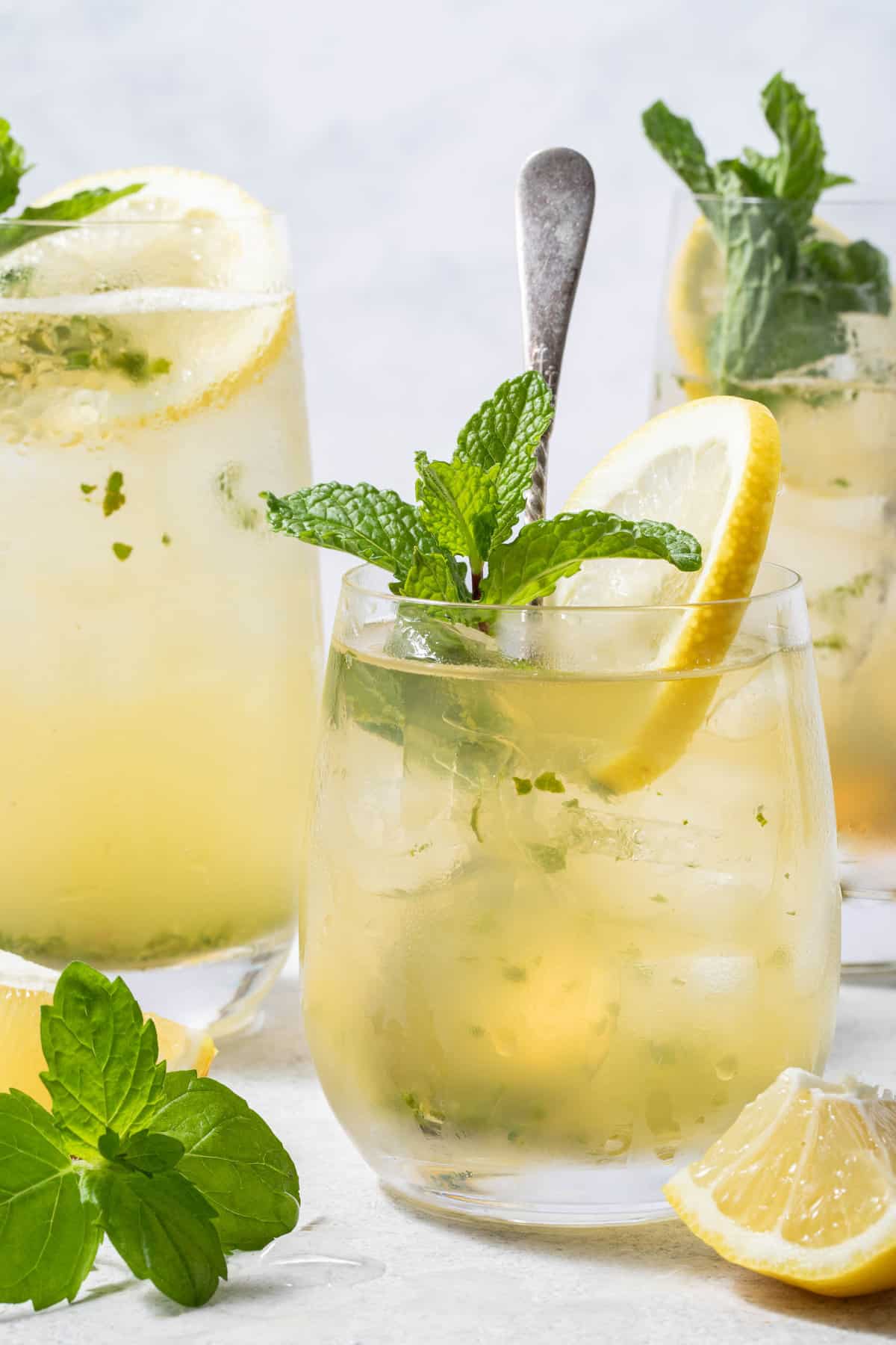 Iced Lemon Mint Green Tea - The Harvest Kitchen