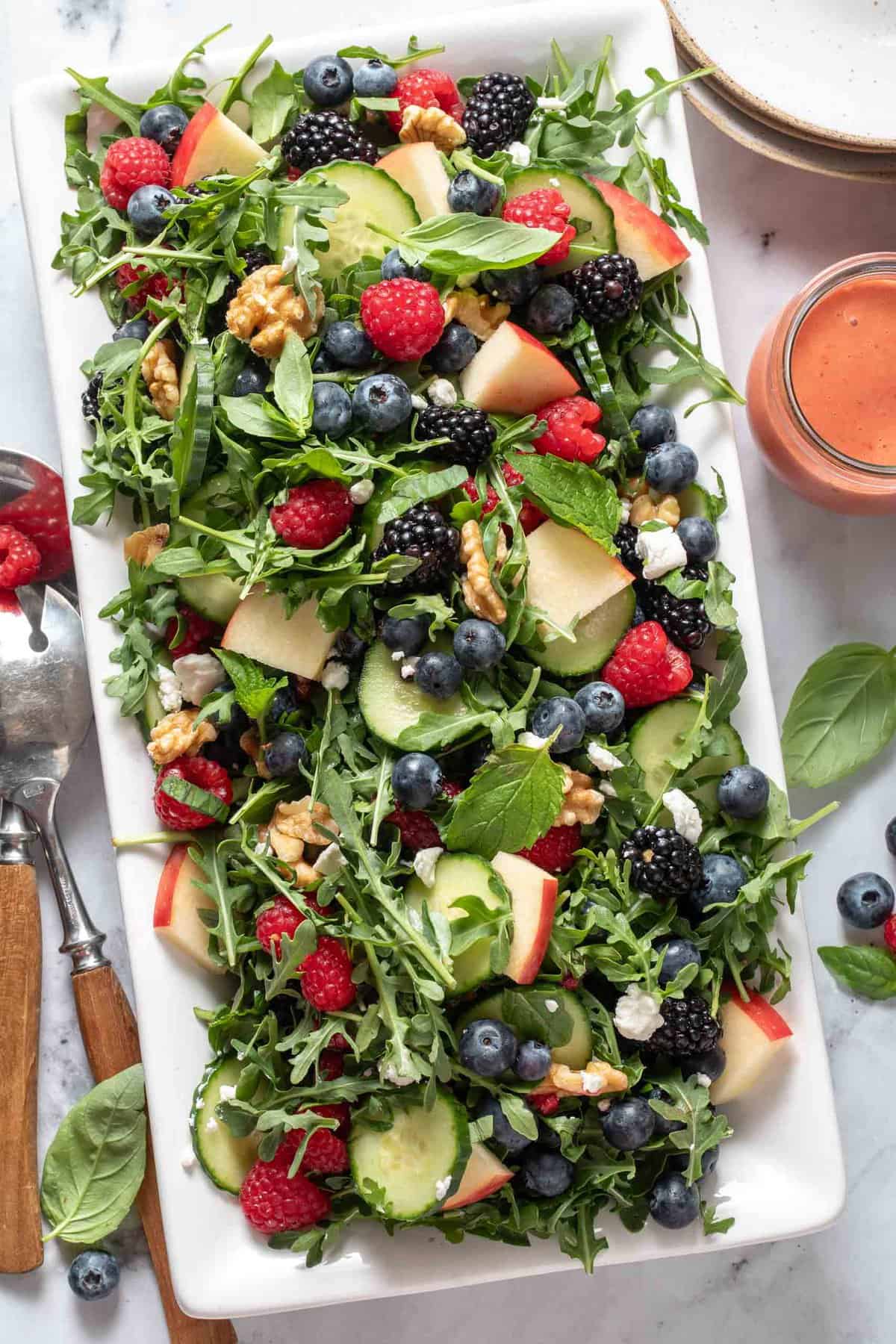 Berry Arugula Salad with Goat Cheese - The Harvest Kitchen