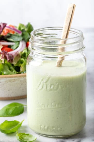 Creamy Basil Salad Dressing - The Harvest Kitchen