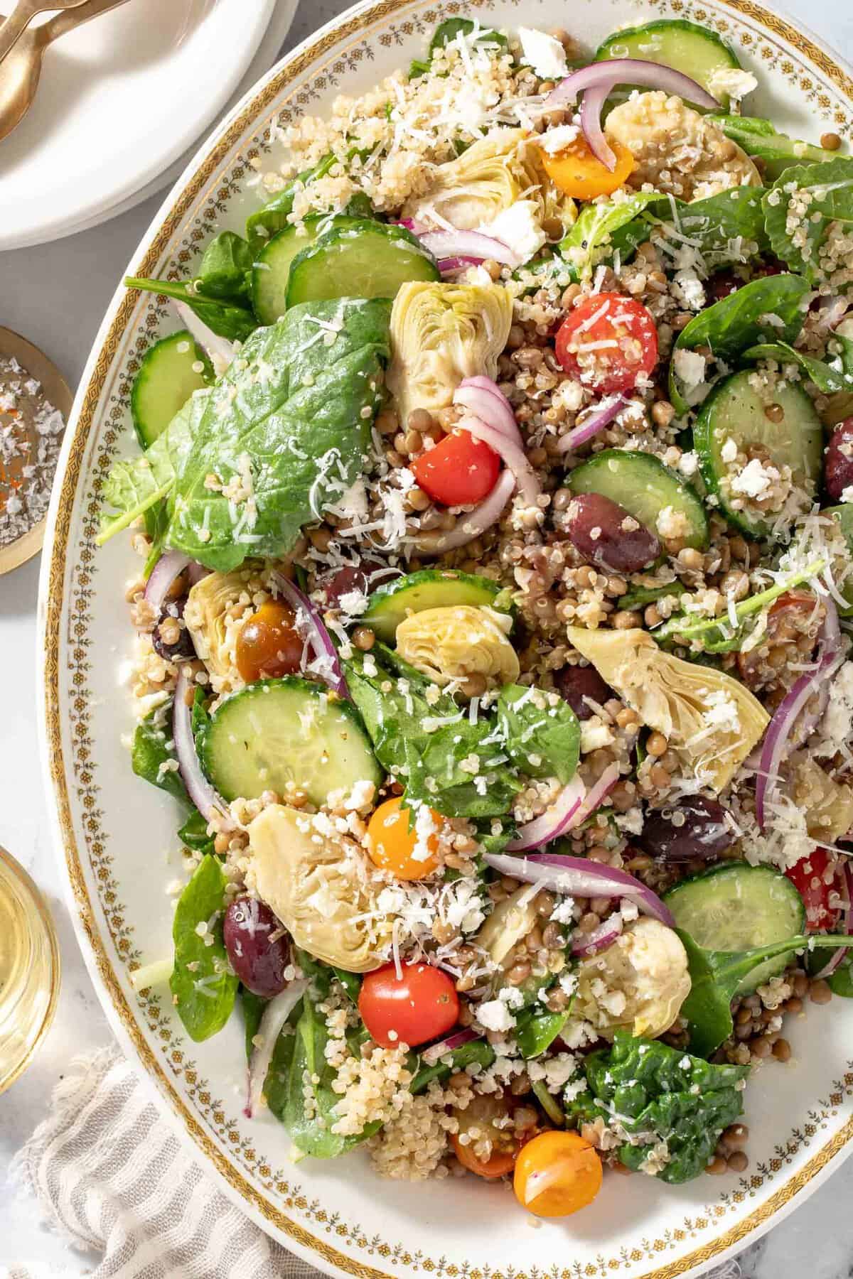 Lentil Quinoa Salad - The Harvest Kitchen