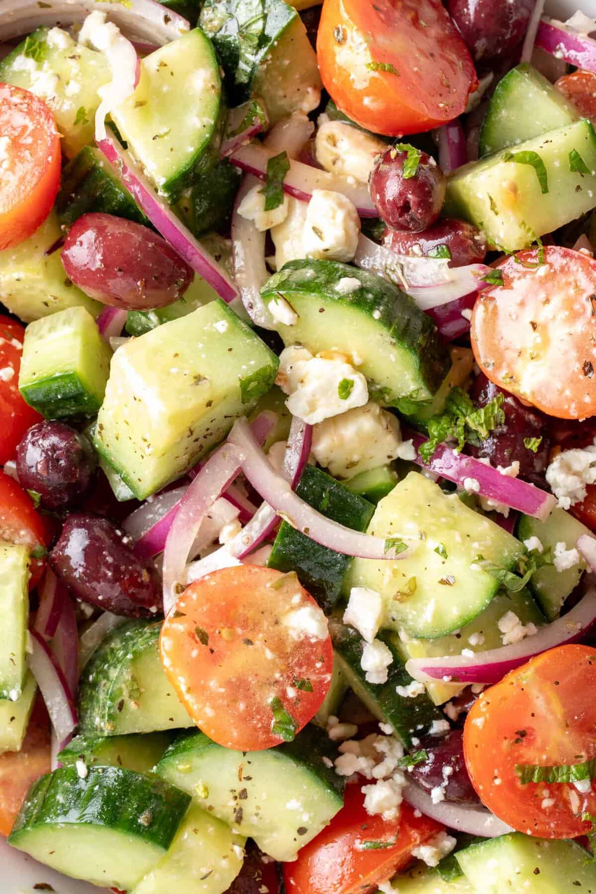 Greek Cucumber Salad - The Harvest Kitchen