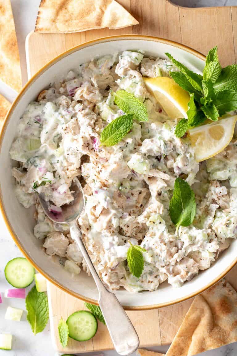 Greek Tzatziki Chicken Salad - The Harvest Kitchen