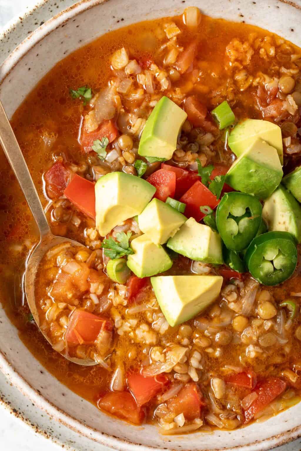 Lentil Rice Soup - The Harvest Kitchen