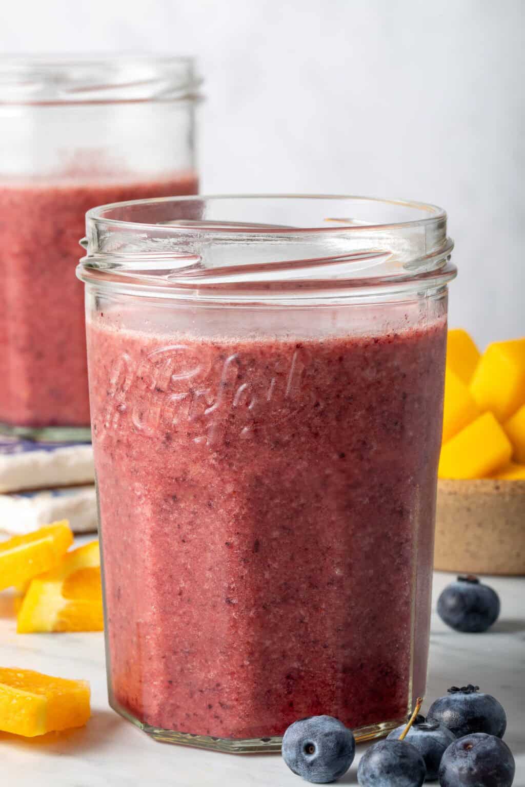 Blueberry Mango Smoothie - The Harvest Kitchen
