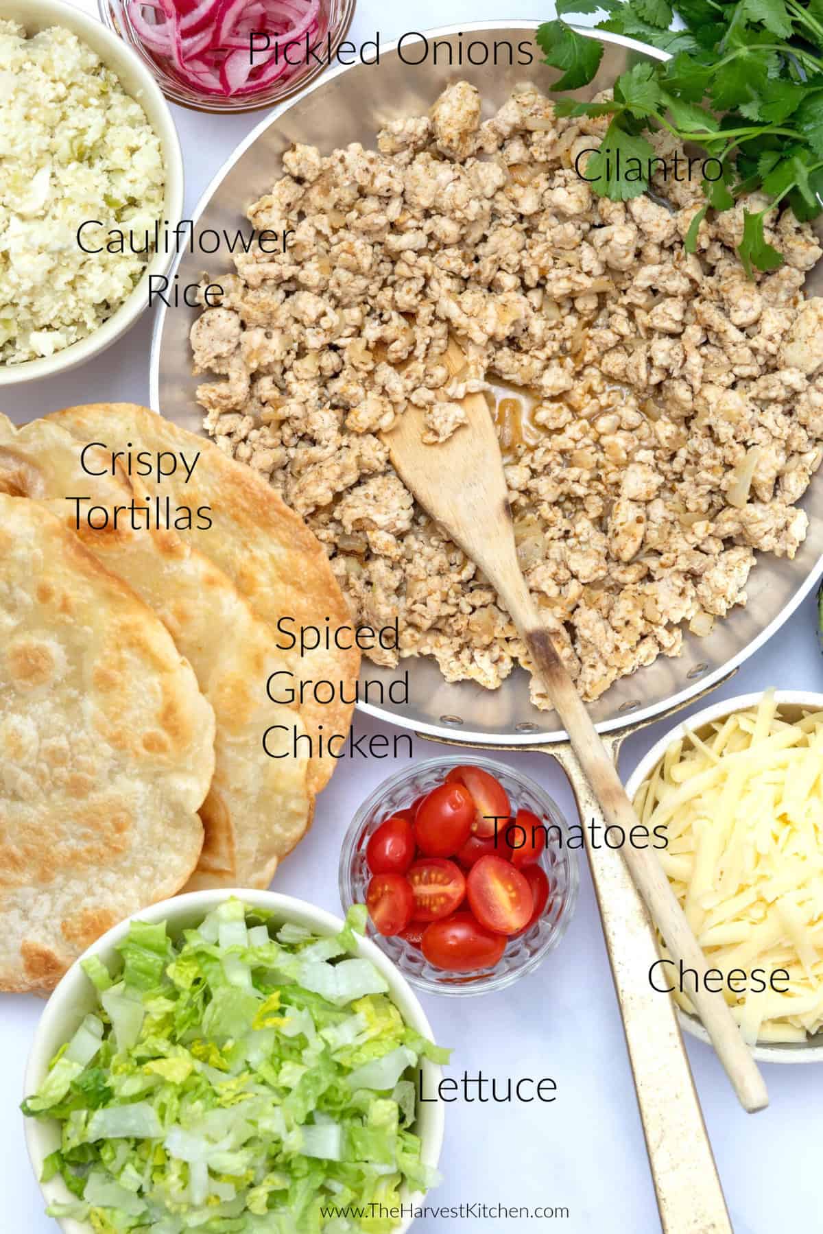 Healthy Chicken Tostadas - The Harvest Kitchen